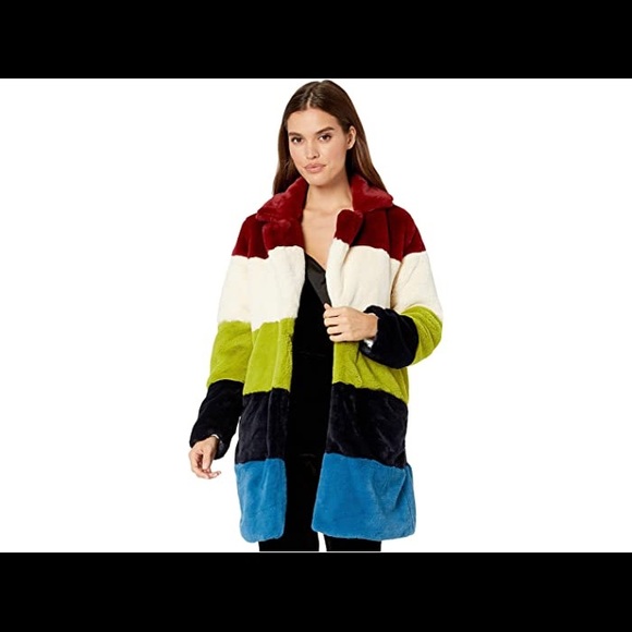 Blank NYC | Jackets & Coats | Colorblock Faux Fur Coat | Poshmark